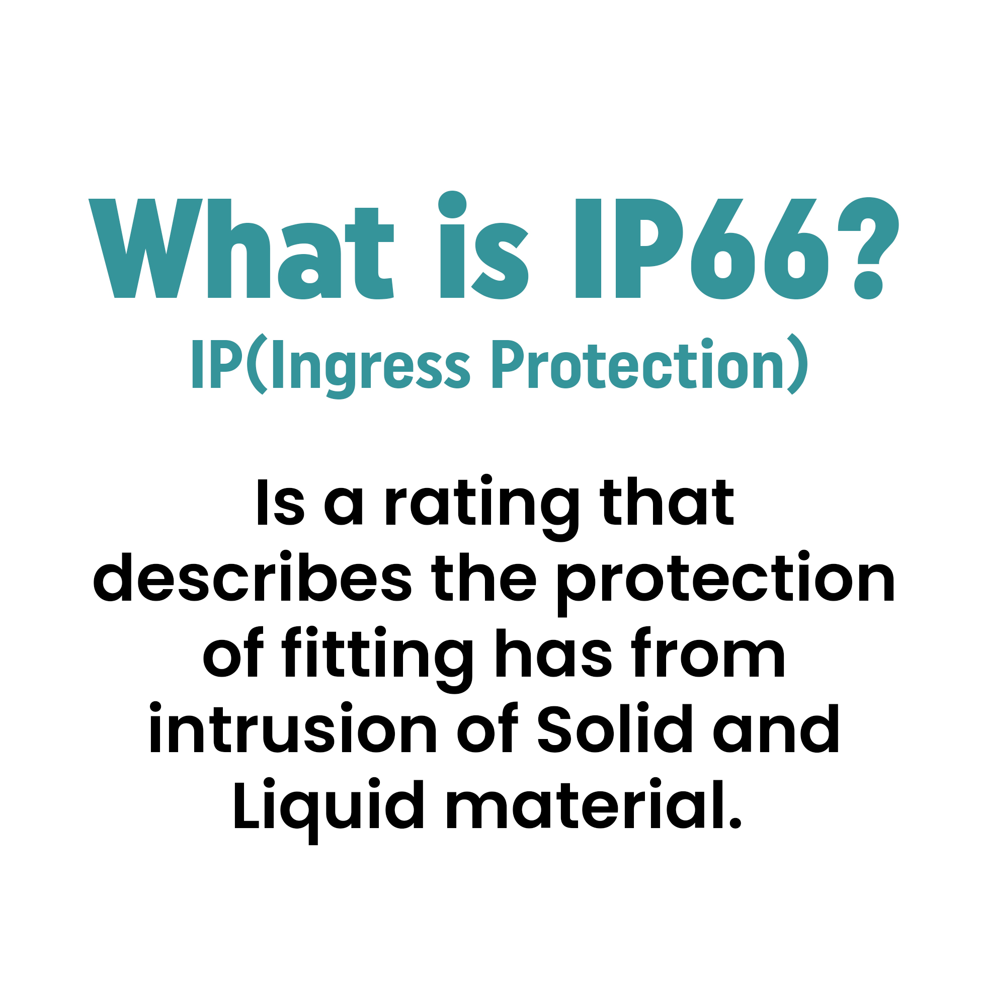 IP66 INGRESS PROTECTION – iSecure